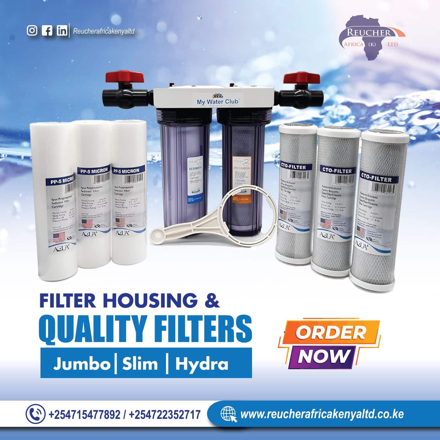 Water Filter Cartridges - REUCHER AFRICA KENYA LIMITED